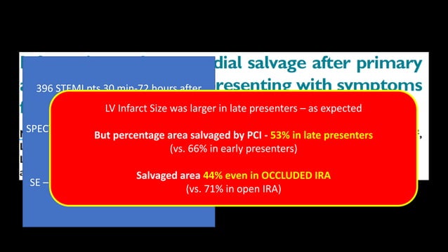 STEMI Late Presentation - Management and practical approach | PPTX ...