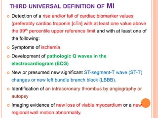 ppt on STEMI IN ICU, FOR acute coronary syndrome | PPTX