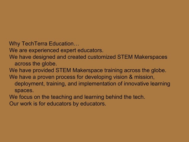Stem, innovation, makerspaces...what's next | PPT