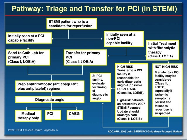 ACC/AHA 2009 Guidelines for STEMI & PCI