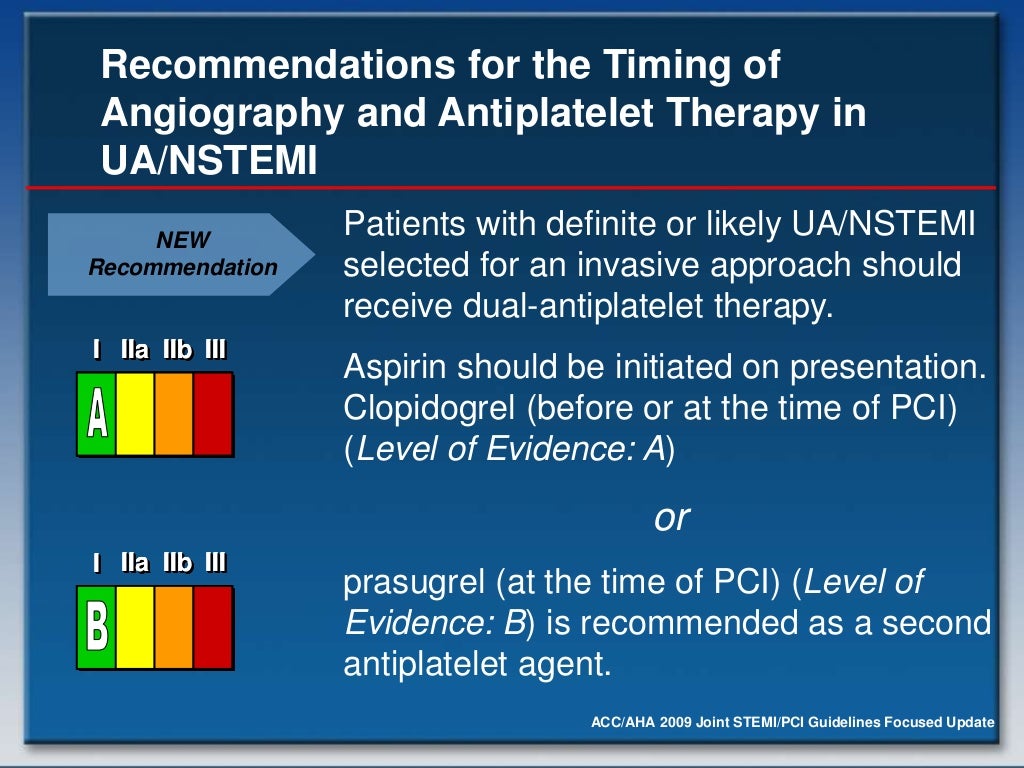 ACC/AHA 2009 Guidelines for STEMI & PCI