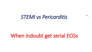 Stemi vs pericarditis ECG diagnosis | PPTX