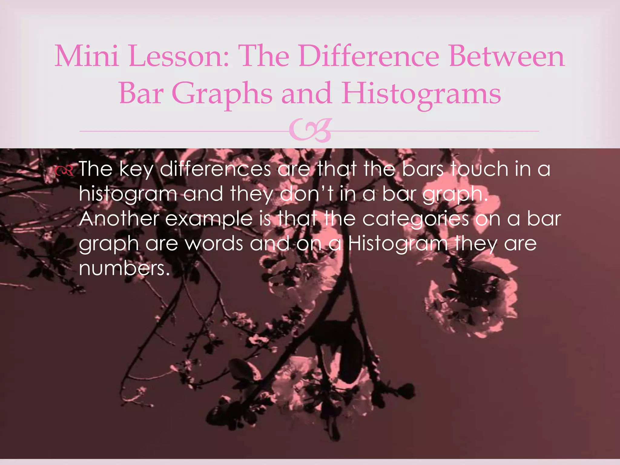 Stem & leaf plots + histograms | PPTX