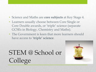 Stem learning routes and pathways | PPTX