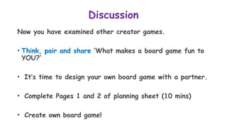 STEM Make own board game Powerpoint for Primary level | PPTX