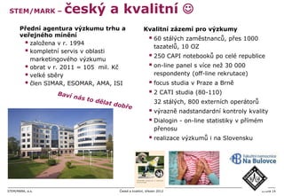Stav marketingu ceskych firem - vyzkum Stem Mark | PDF