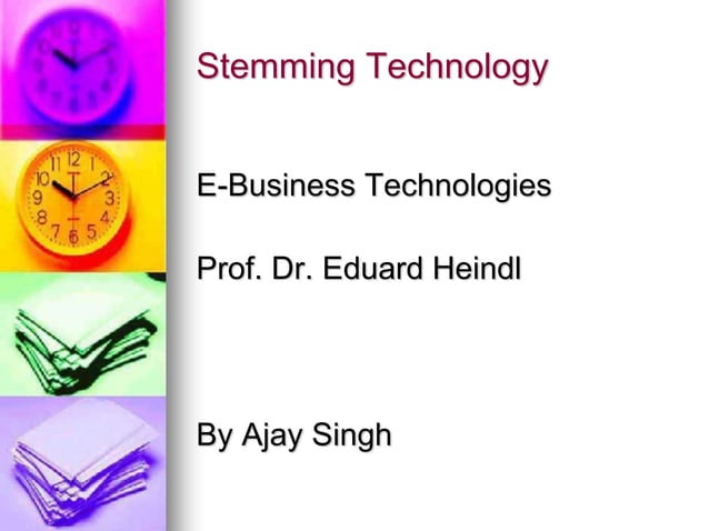 Stemming Is One Of Several Text Normalization Techniques That Converts Raw Text Data Into A