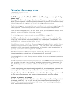 Stemming blast | DOC