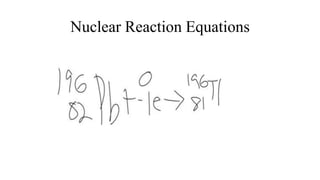 STEM XLR8 Nuclear Reaction Equations 207B | PPT