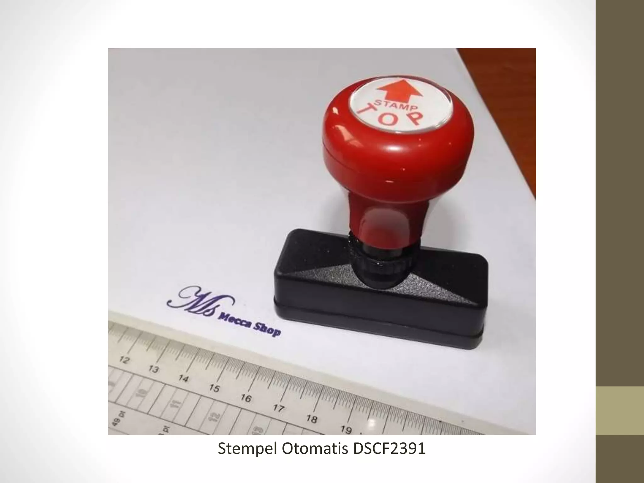 Stempel otomatis multi warna | PPTX