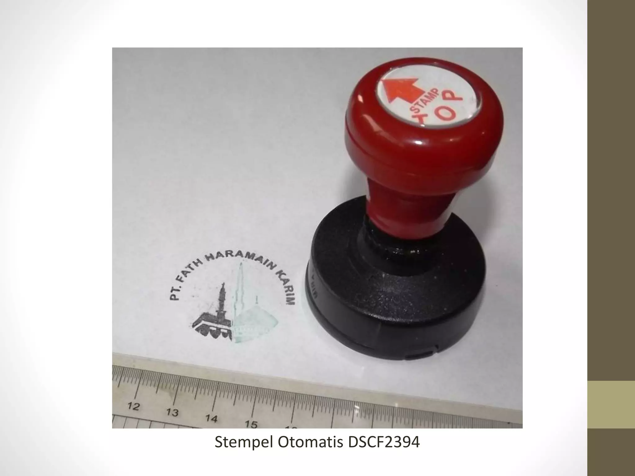 Stempel otomatis multi warna | PPT