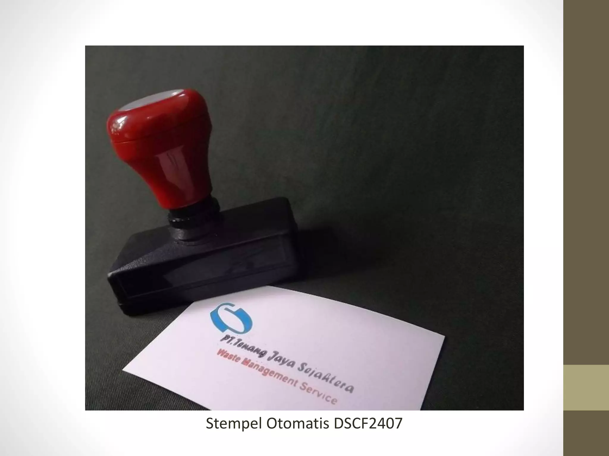 Stempel otomatis multi warna | PPTX