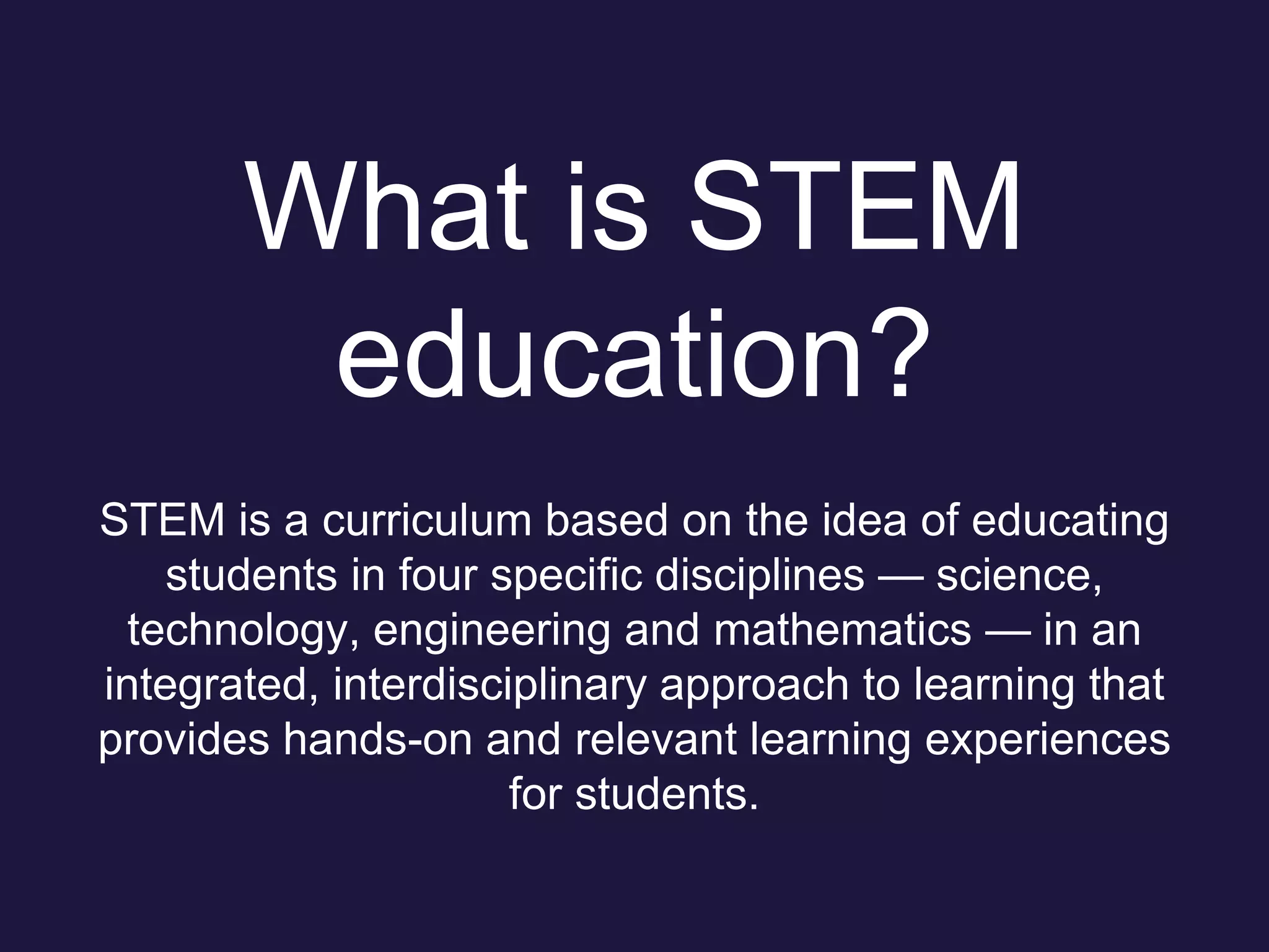 Stem Education | PPTX