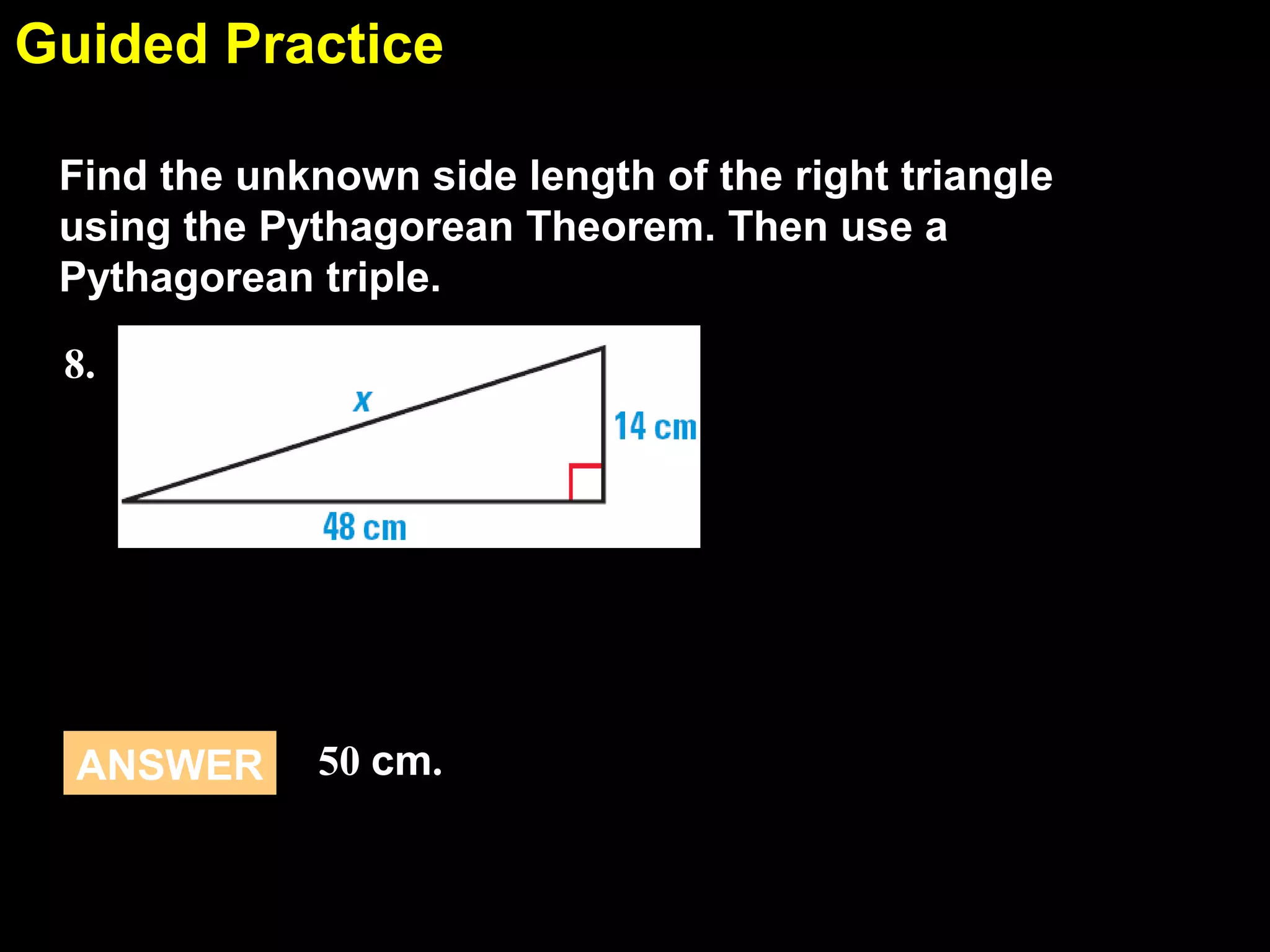 Stem pythagorean theorem introduction | PPT
