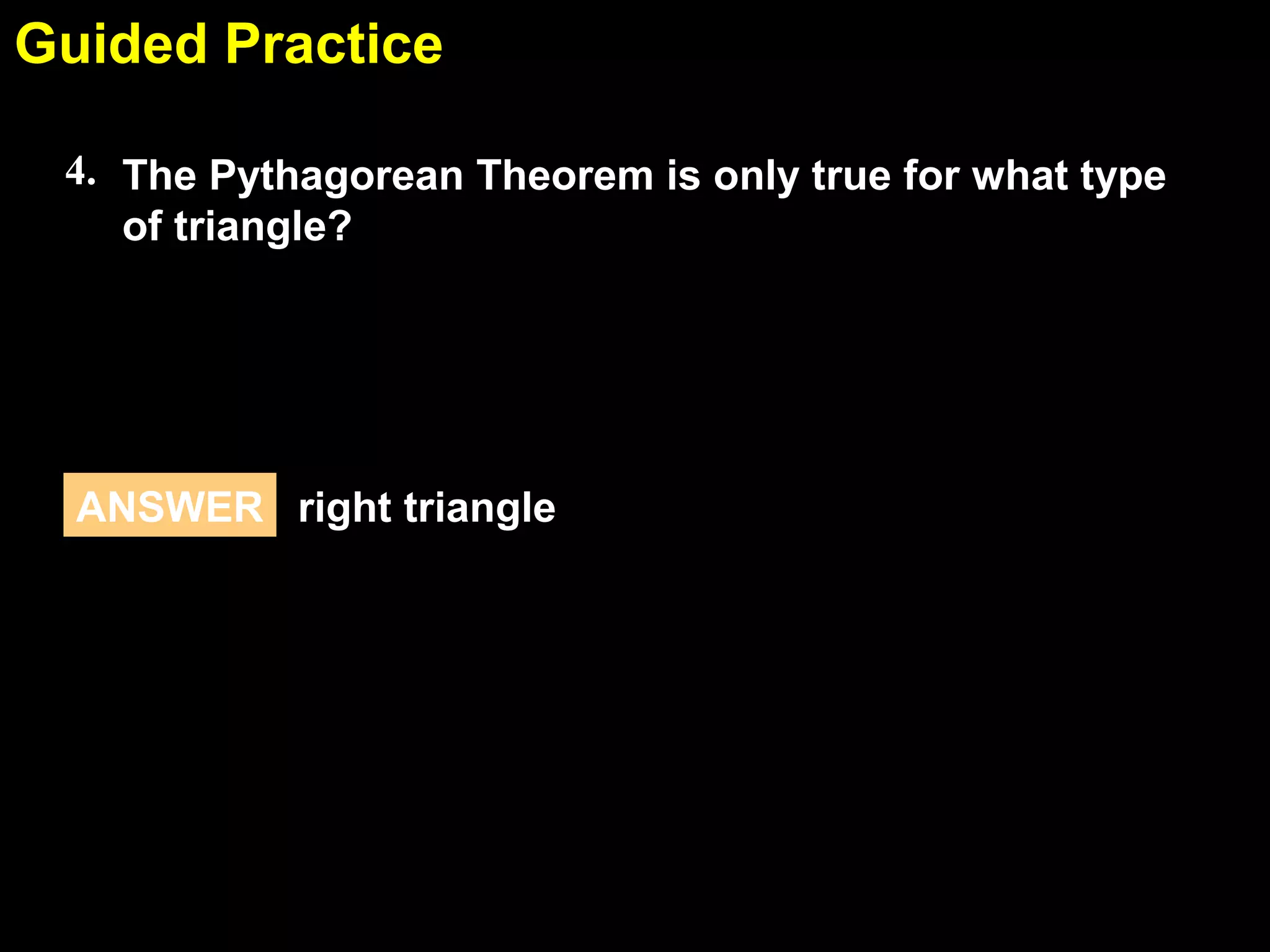 Stem pythagorean theorem introduction | PPT