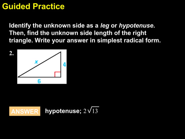 Stem pythagorean theorem introduction | PPT