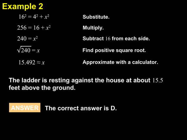 Stem pythagorean theorem introduction | PPT