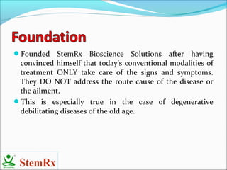 StemRx Company Profile | PPT