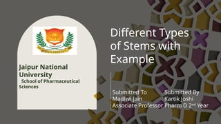 Different Types of Stems with Example ppt | PPT