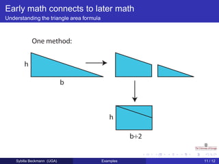 Early Childhood Math Examples - Sybilla Beckmann | PDF