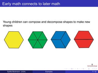 Early Childhood Math Examples - Sybilla Beckmann | PDF