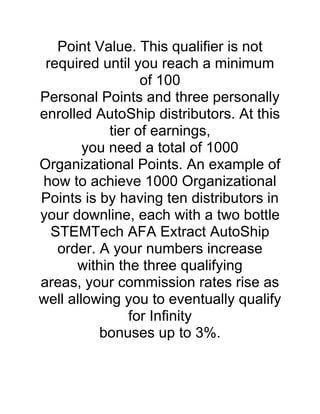 Stemtech income plan ++ | PDF