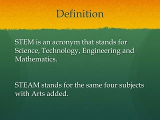 STEM vs. STEAM | PPTX