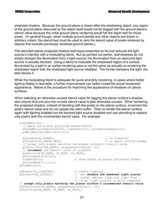 Improving Shadows and Reflections via the Stencil Buffer | PDF