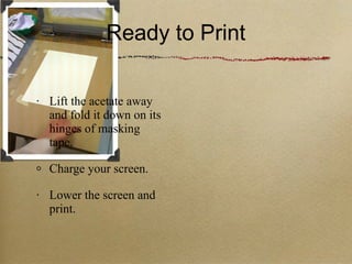 Stencil Cut Screenprinting | PPT