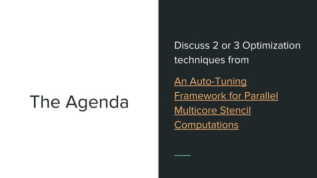 Stencil Computation Research Project Presentation 1 Pdf Programming Languages Computing