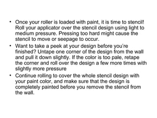 Stencil how to instructions help beginners turn pro | PPT