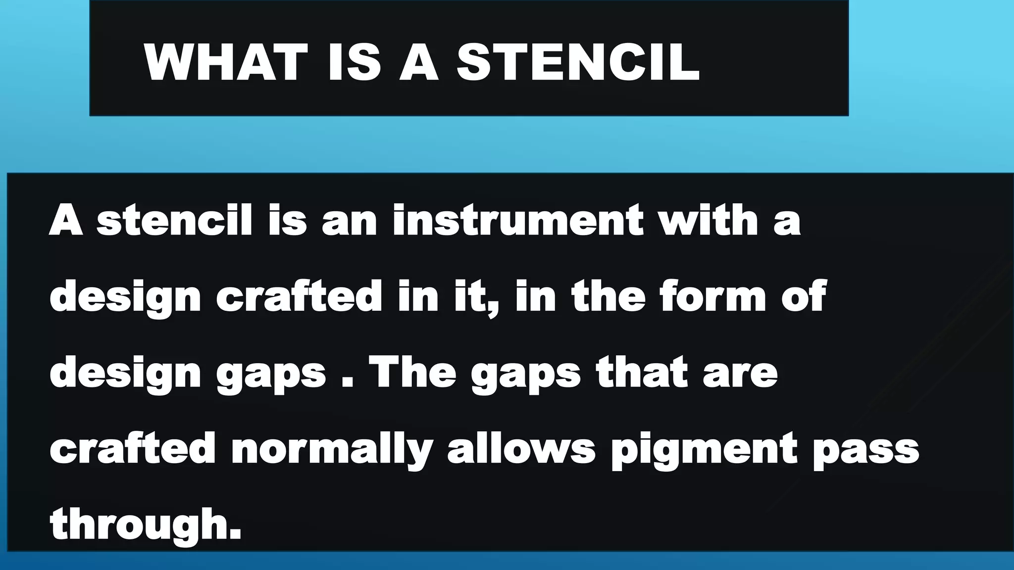 Stencil printing | PPTX
