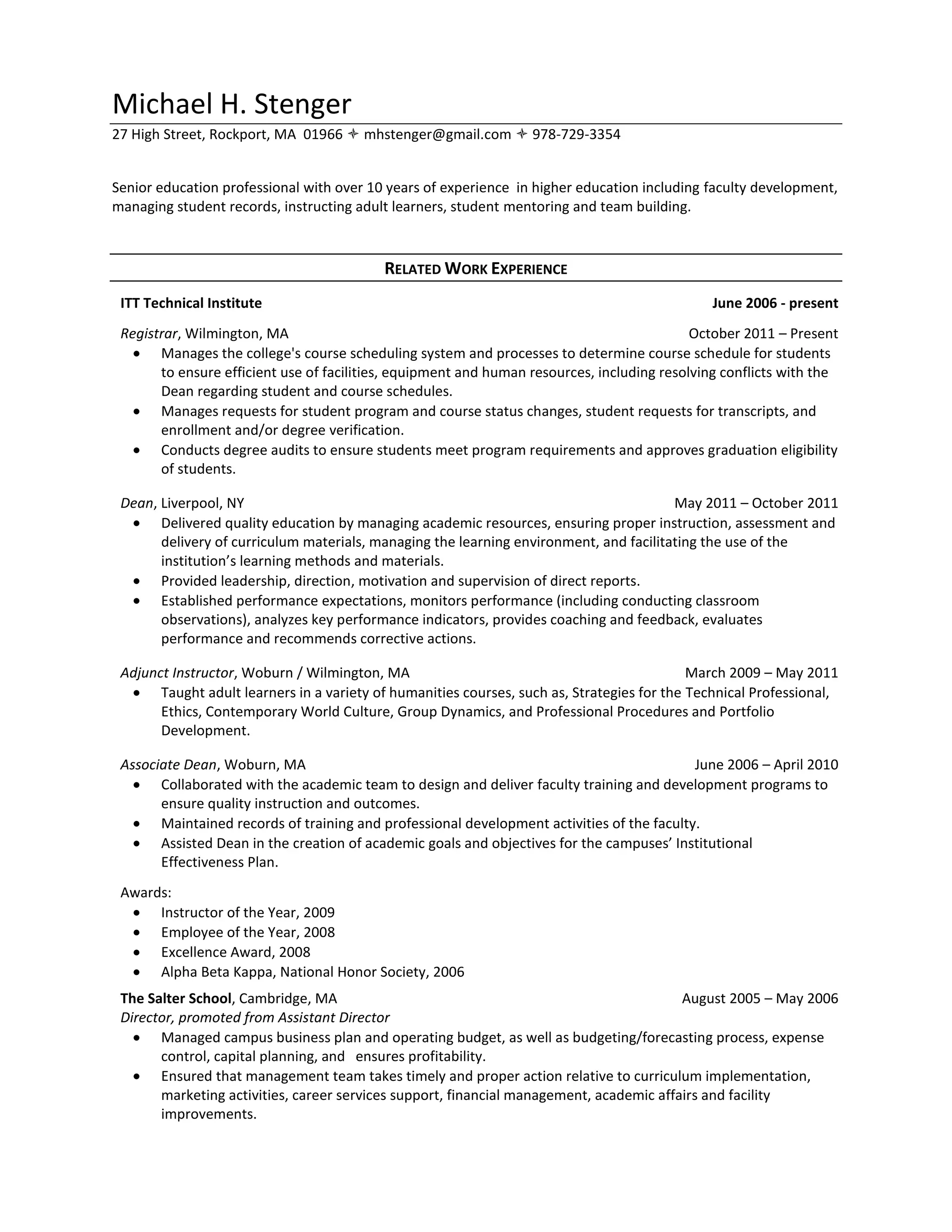 Stenger, Michael | PDF