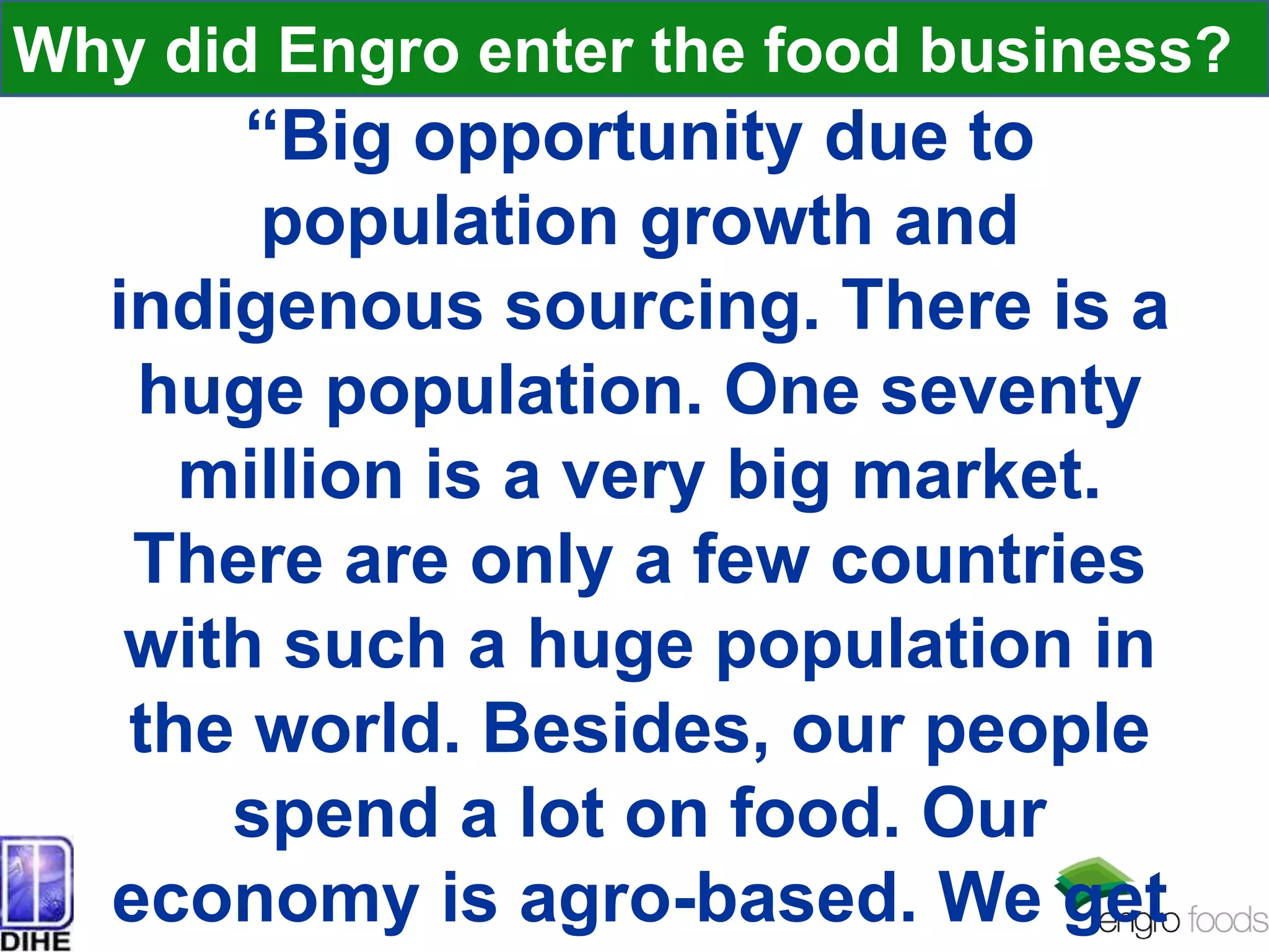 Strategic Management of Engro Foods | PPTX