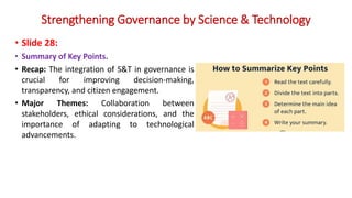 Stengthening Governance by Science and Technology | PDF