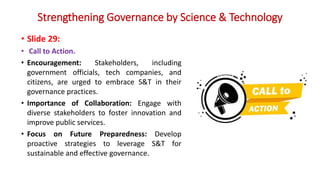 Stengthening Governance by Science and Technology | PDF