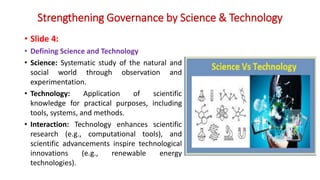 Stengthening Governance by Science and Technology | PDF