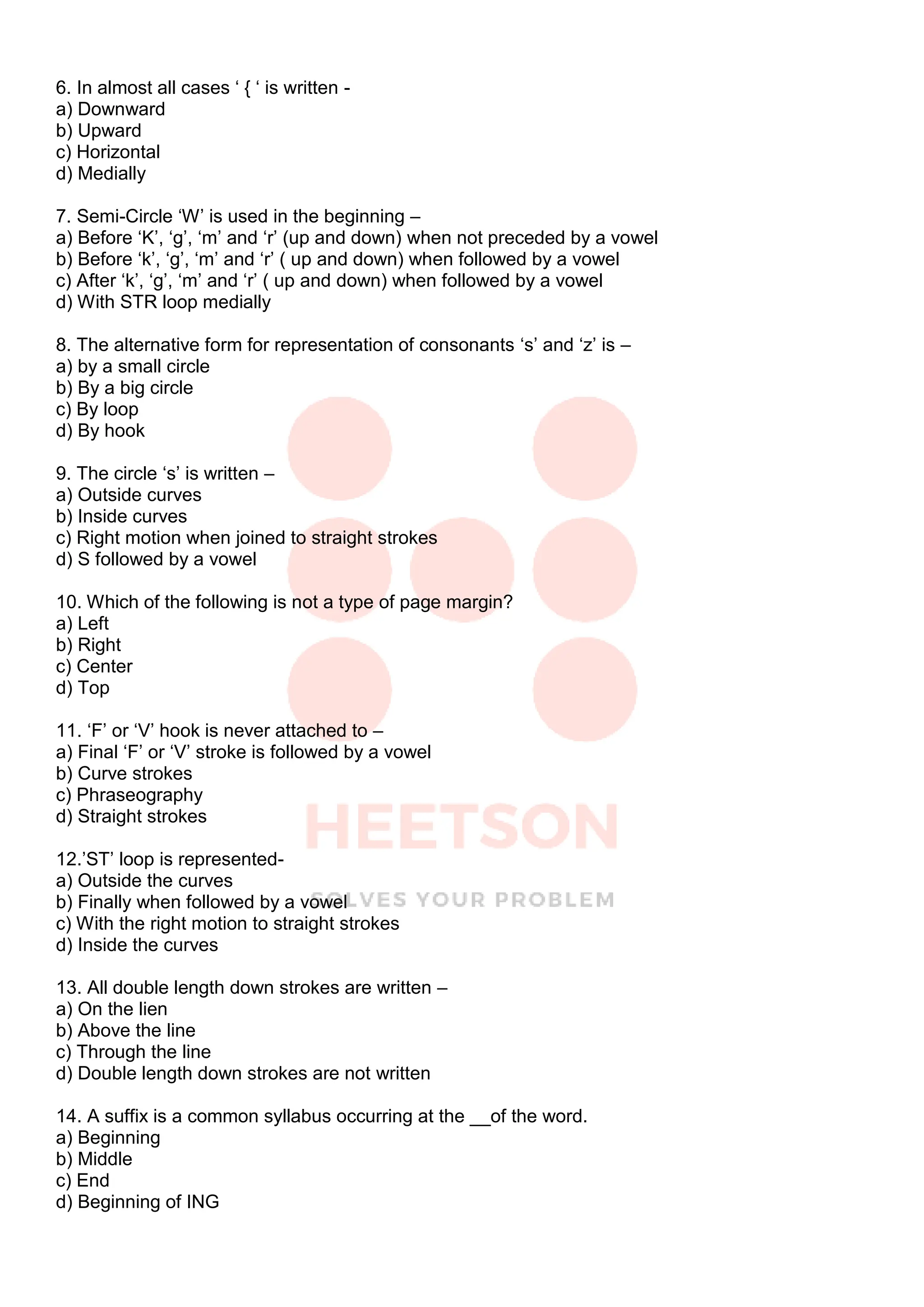 ITI Steno English Question Papers Previous Years | PDF
