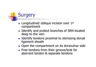 Stenosing tenovaginitis class for orthopedics residents | PPT