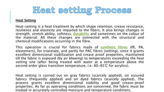 Stenter machine & heat set | PPTX