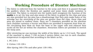 Stenter machine & heat set | PPTX