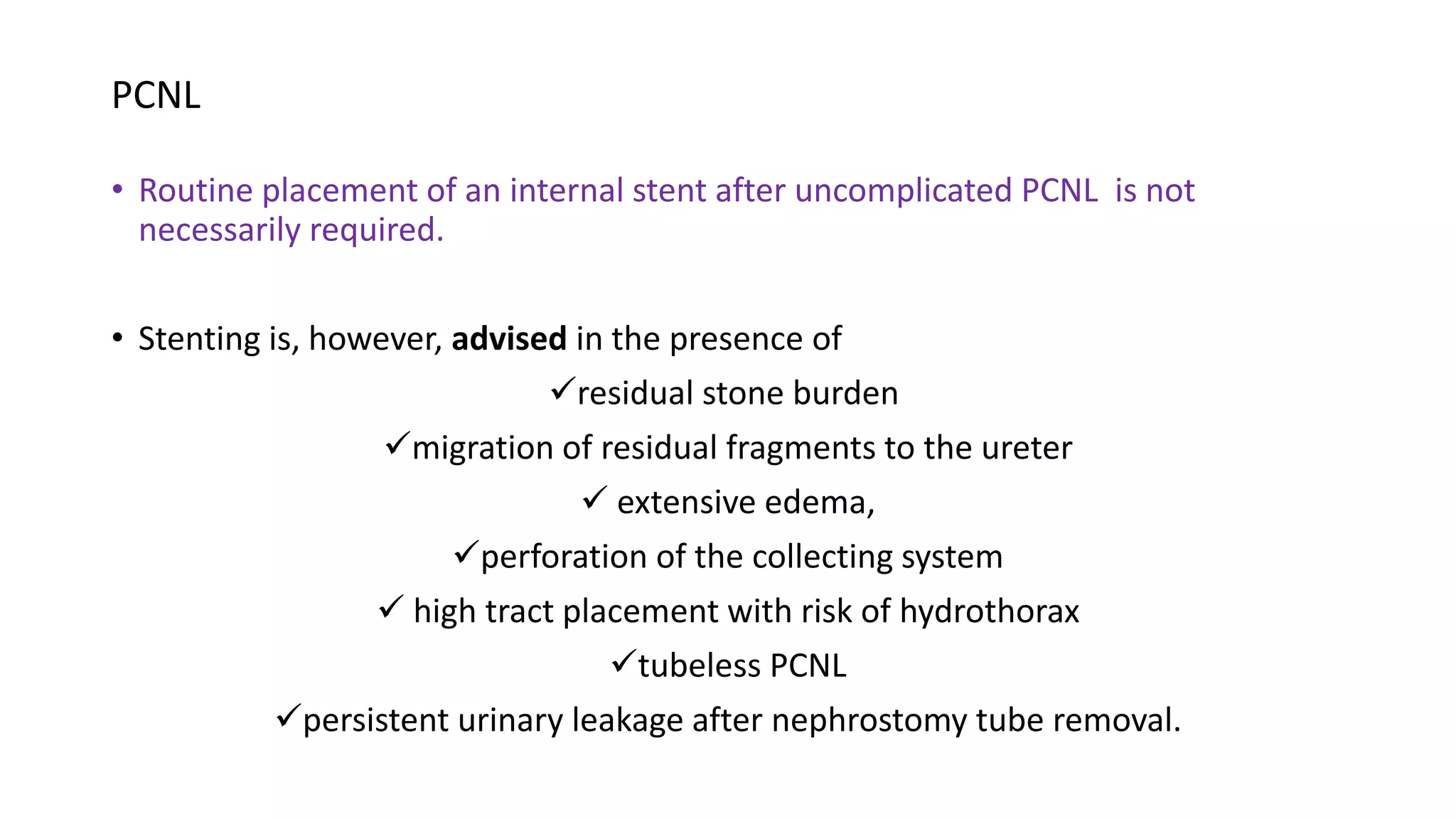 Stents in urology | PPTX