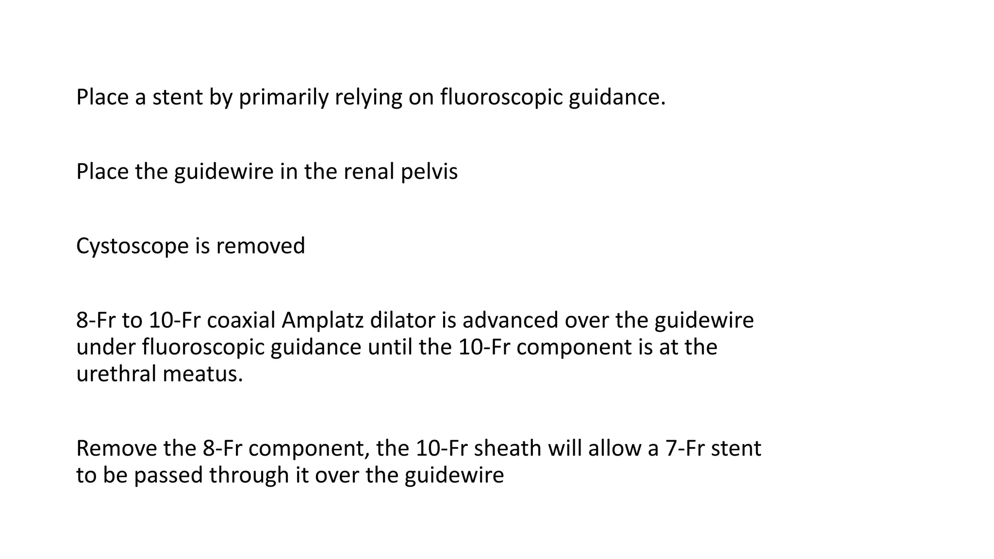Stents in urology | PPTX