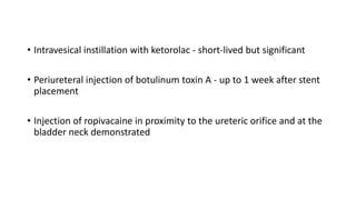 Stents in urology | PPTX