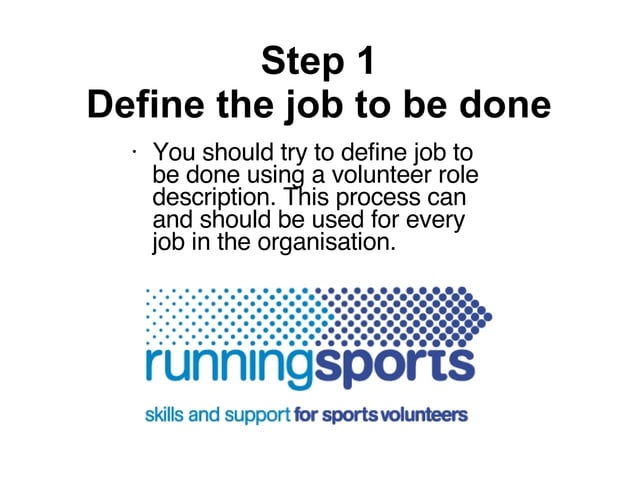 Step 1 Define The Job | PPT