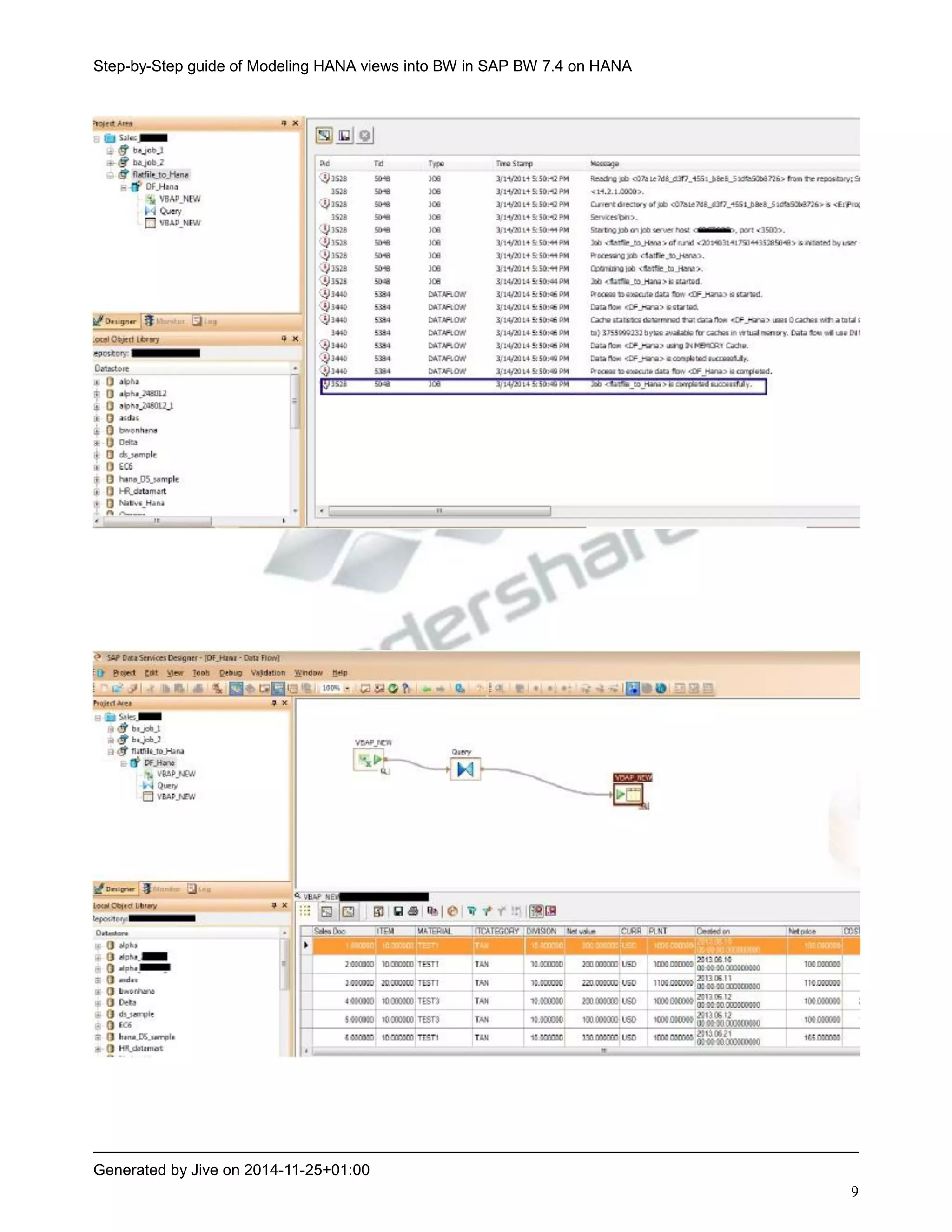 Step By Step Guide Of Modeling Hana Views Into Bw In Sap Bw 7 4 On Hana