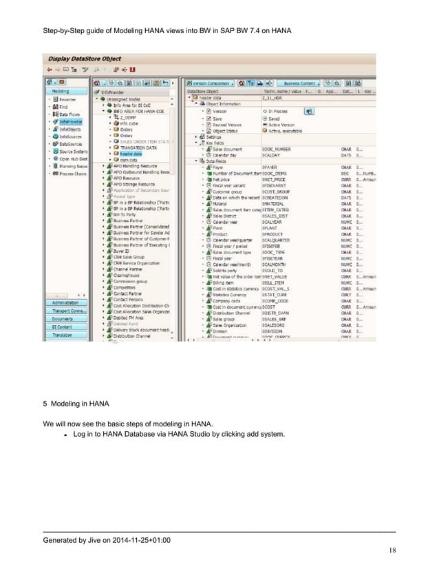 Step by-step-guide-of-modeling-hana-views-into-bw-in-sap-bw-7-4-on-hana | PDF