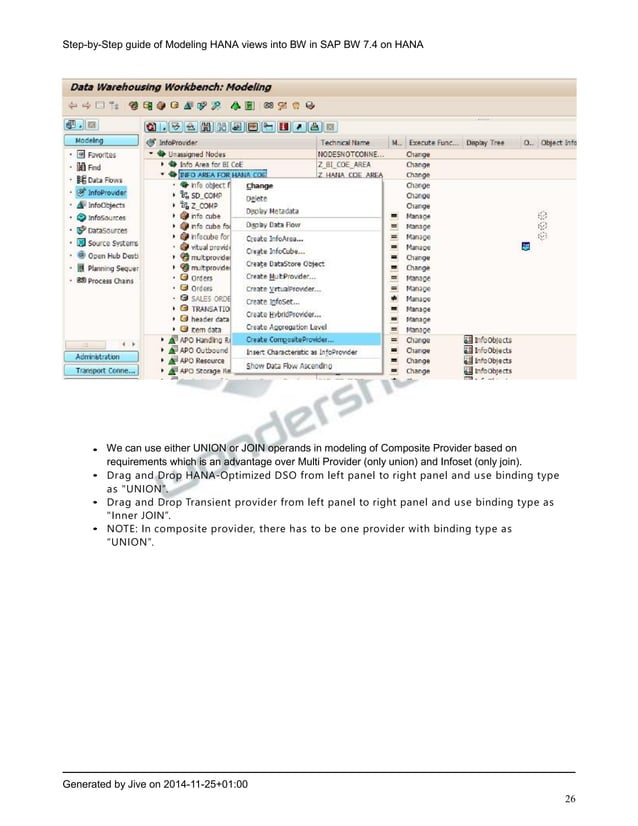 Step by-step-guide-of-modeling-hana-views-into-bw-in-sap-bw-7-4-on-hana | PDF