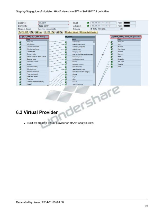 Step by-step-guide-of-modeling-hana-views-into-bw-in-sap-bw-7-4-on-hana | PDF