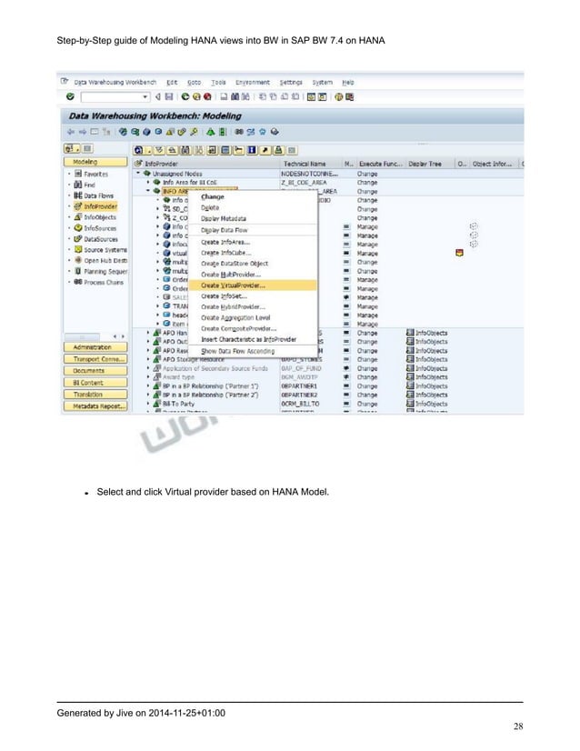 Step by-step-guide-of-modeling-hana-views-into-bw-in-sap-bw-7-4-on-hana | PDF